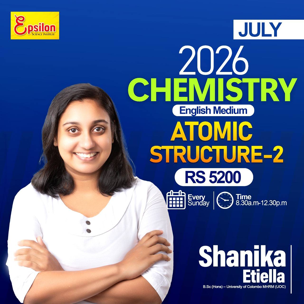 2026 Chemistry (English) - [July] | Epsilon Science Institute