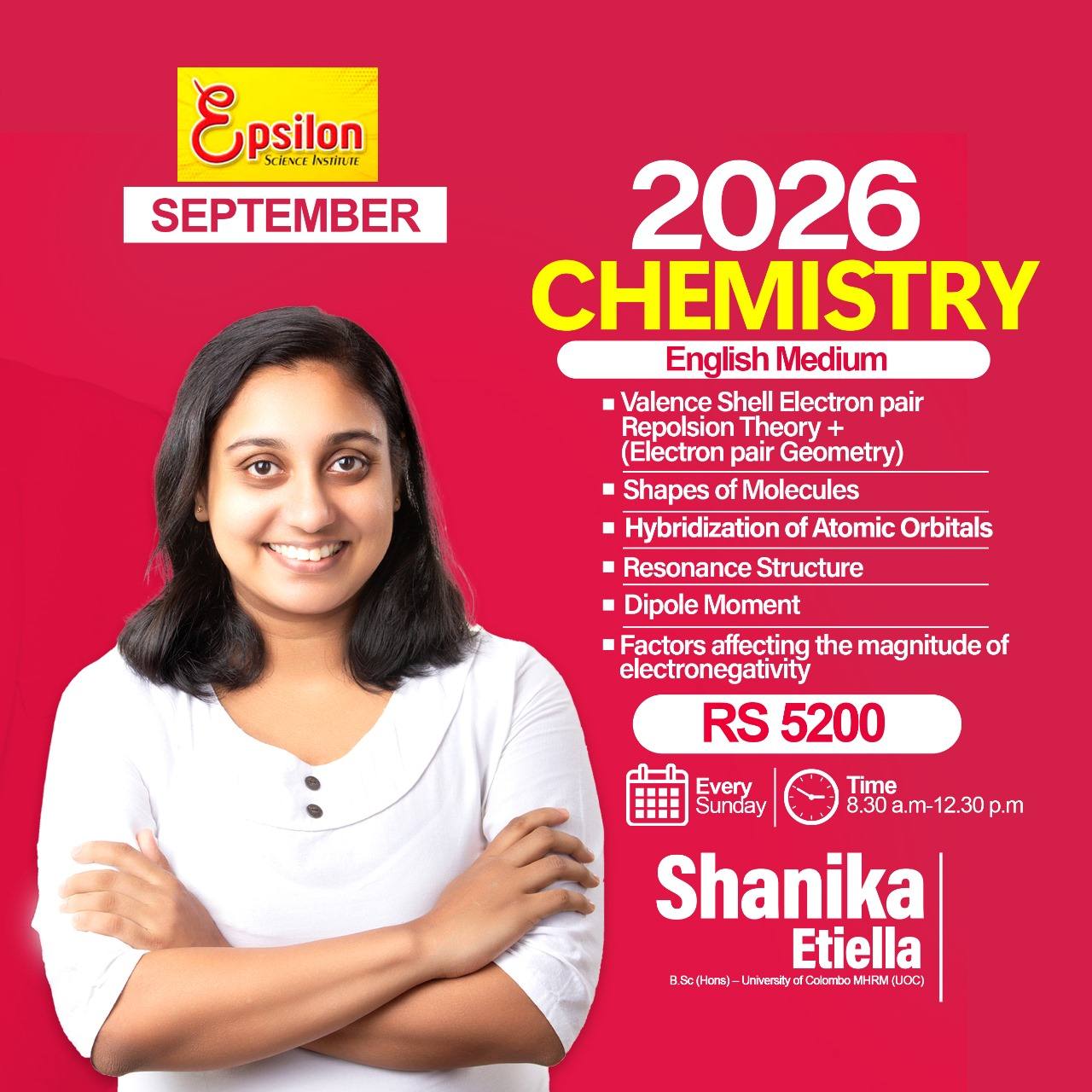 2026 Chemistry (English) - [September] | Epsilon Science Institute