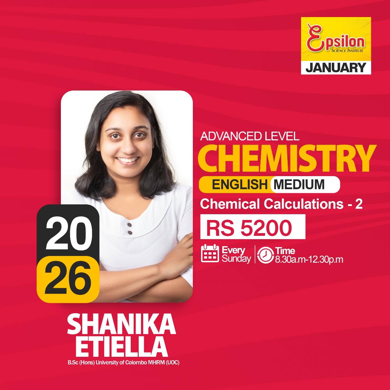 2026 Chemistry (English) - [January] | Epsilon Science Institute