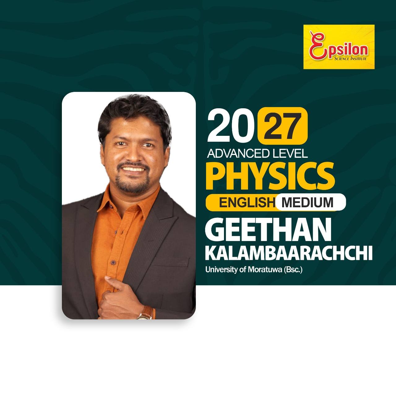 2027 Physics English Medium - New Intake | Epsilon Science Institute