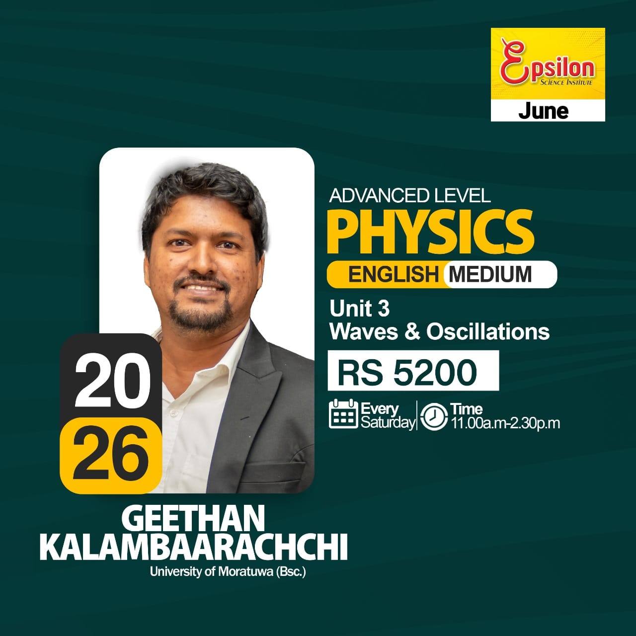 2026 Physics (English) - [June] | Epsilon Science Institute